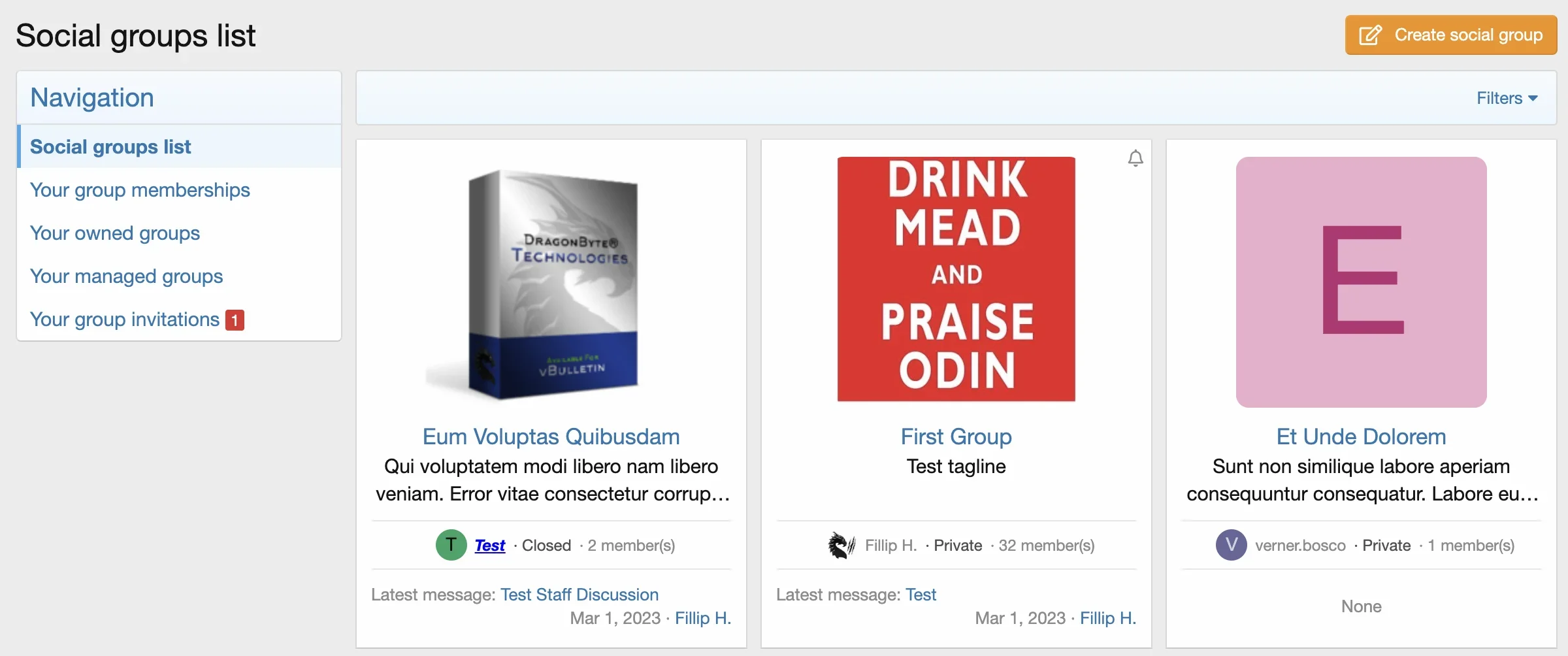 DragonByte Social Groups | DragonByte Tech | XenForo and vBulletin Mods & Addons