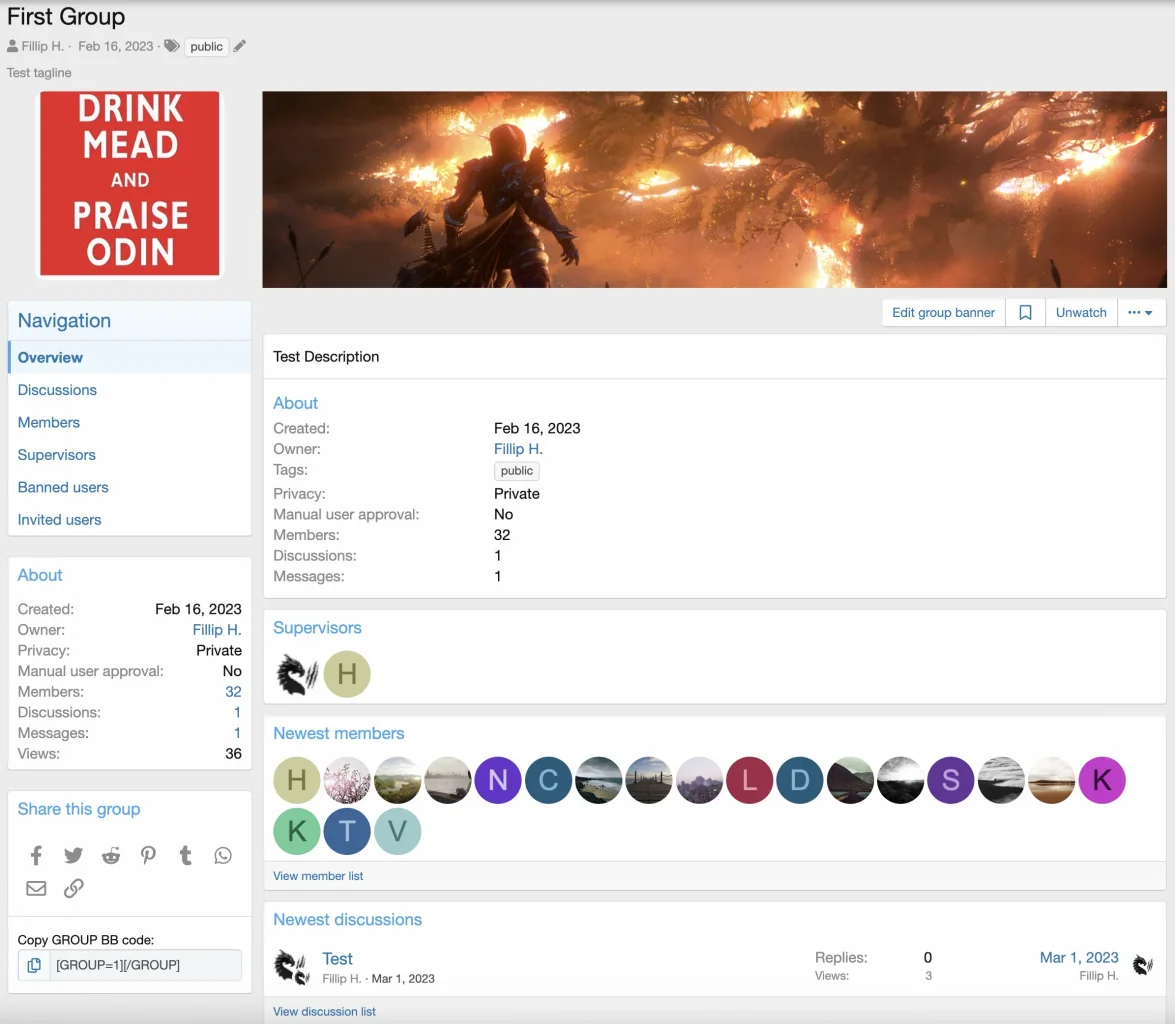 DragonByte Social Groups | DragonByte Tech | XenForo and vBulletin Mods & Addons